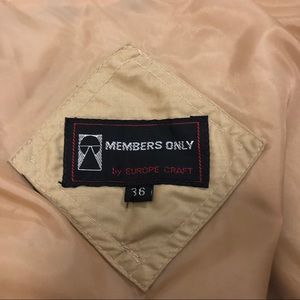 Members Only | Jackets & Coats | Vintage Members Only Khaki Bomber ...
